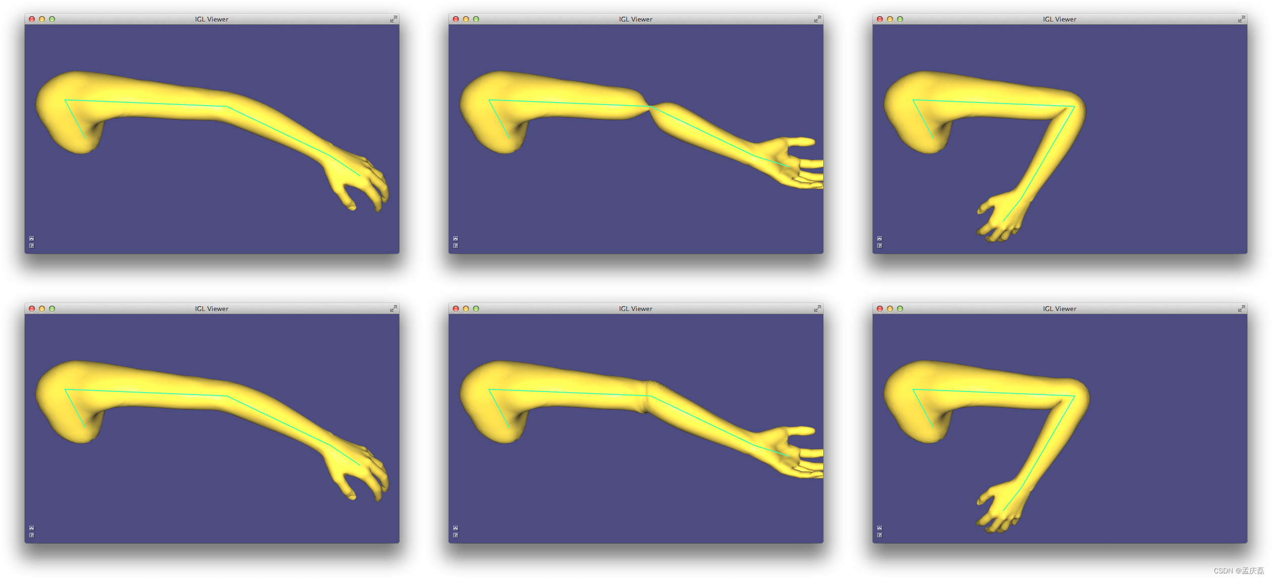 Libigl学习笔记——二、第四章——形状变形_biharmonic coordinates 变形-CSDN博客