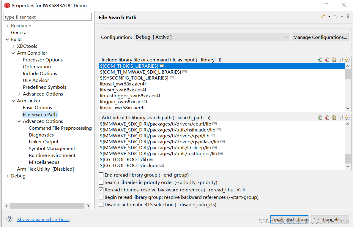 【ti毫米波雷达】iwr6843aop的ccs工程模板创建（mss）（cannot Find File Libsleepxwr68xxaer4f 解决方案）ccs的ti工程模板 Csdn博客