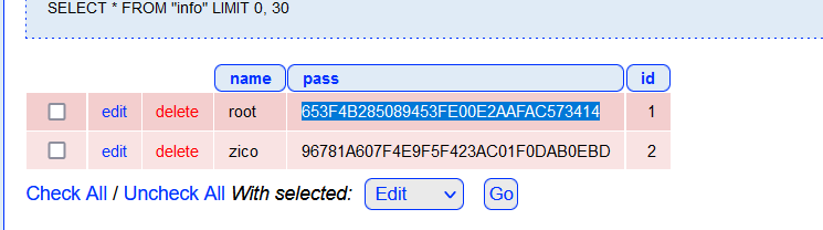 Vulnhub 靶机 zico2 write up phpLiteAdmin cms写入马+另一处文件包含页面 getshell sudo zip 提权_phpliteadmin v1.9.3 ...