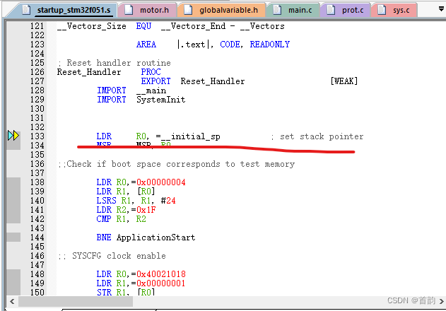keil debug 一直卡在LDR R0, =__initial_sp ； set stack pointer_keil debug一开始会停-CSDN博客