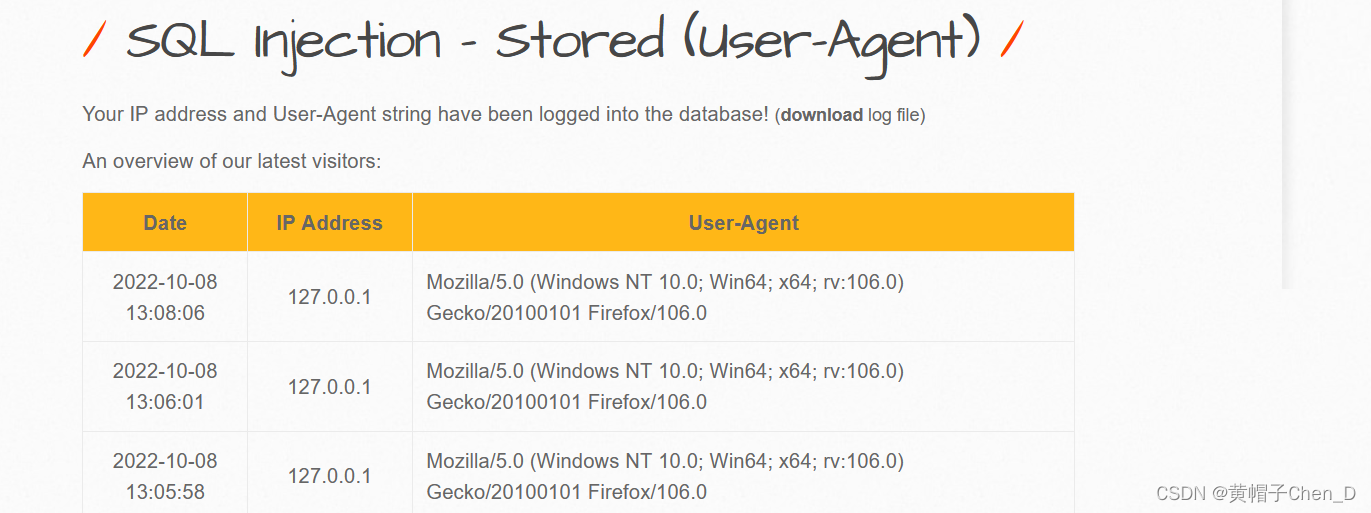 Sql注入进阶user Agent基于报错的注入保姆级教程一看就会sqlmap怎么跑注入点为user Agent Csdn博客
