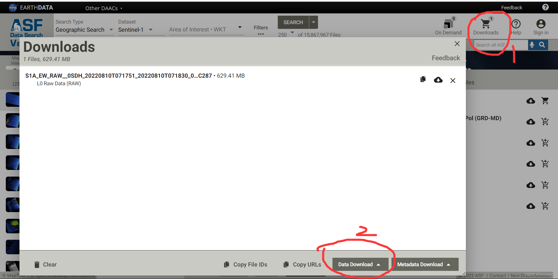 ASF网站使用教程——Sentinel-1数据下载为例_asf数据下载-CSDN博客