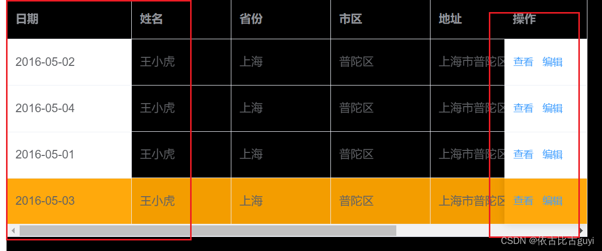 El Table Fixed 设置固定列头部背景不透明 Element Table 列设置不透明 Csdn博客