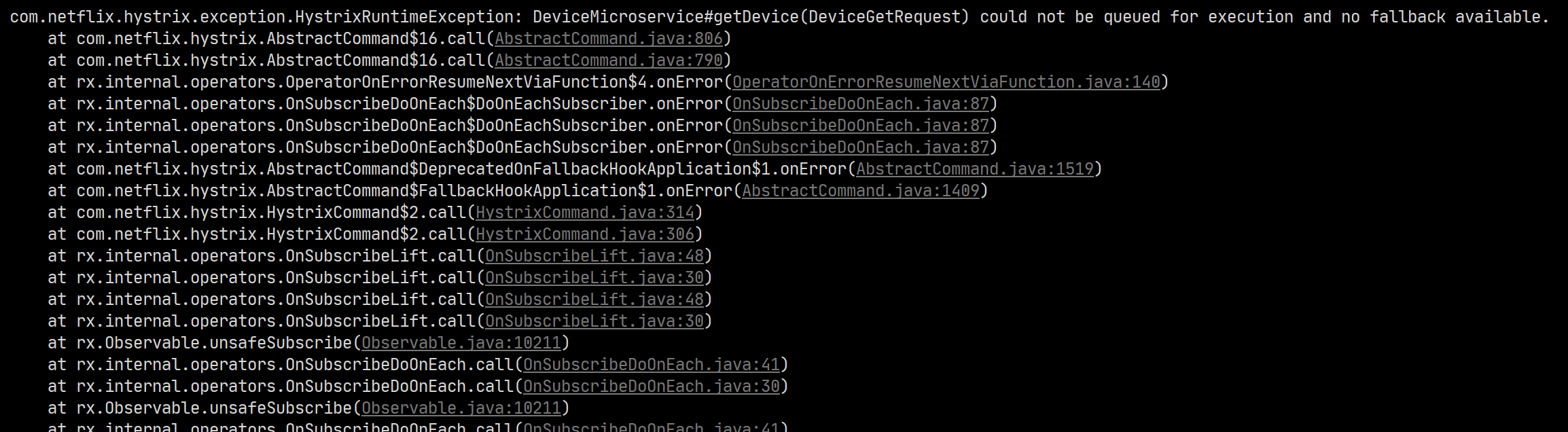 Spring Boot中使用feign调用时could Not Be Queued For Execution And No Fallback Available以及 