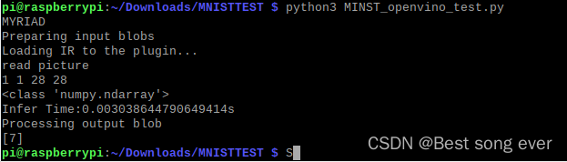 pc端MNIST数据集pytorch模型CNN网络转换为onnx部署树莓派4B和神经棒NCS2（使用openvino2021框架）_树莓派+ncs2-CSDN博客