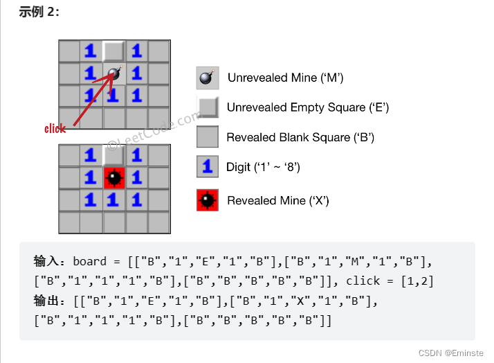 LeetCode529.Minesweeper＜扫雷游戏＞-CSDN博客