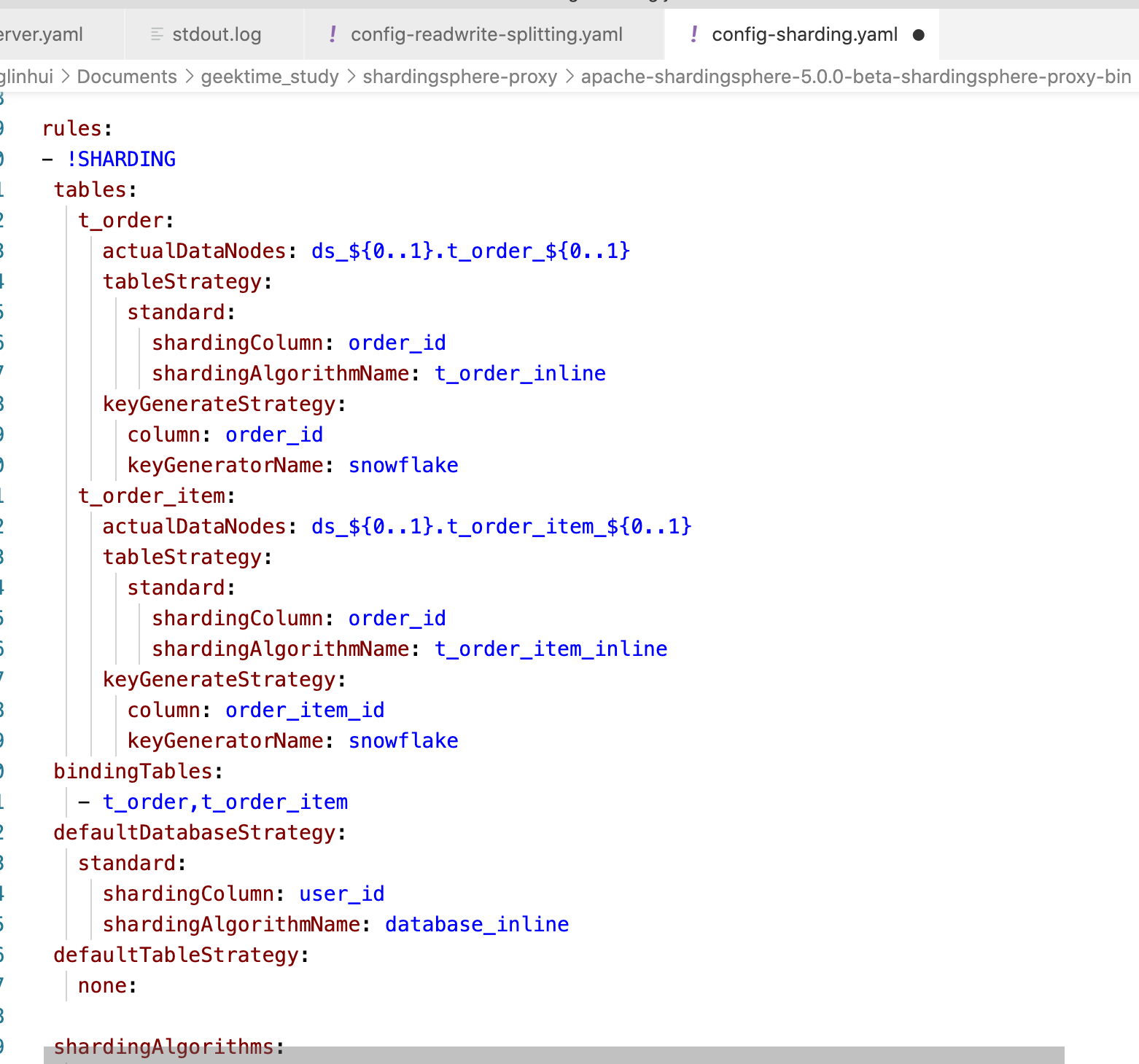ShardingSphere-Proxy 分库分表、读写分离_shardingsphere-proxy 读写分离-CSDN博客