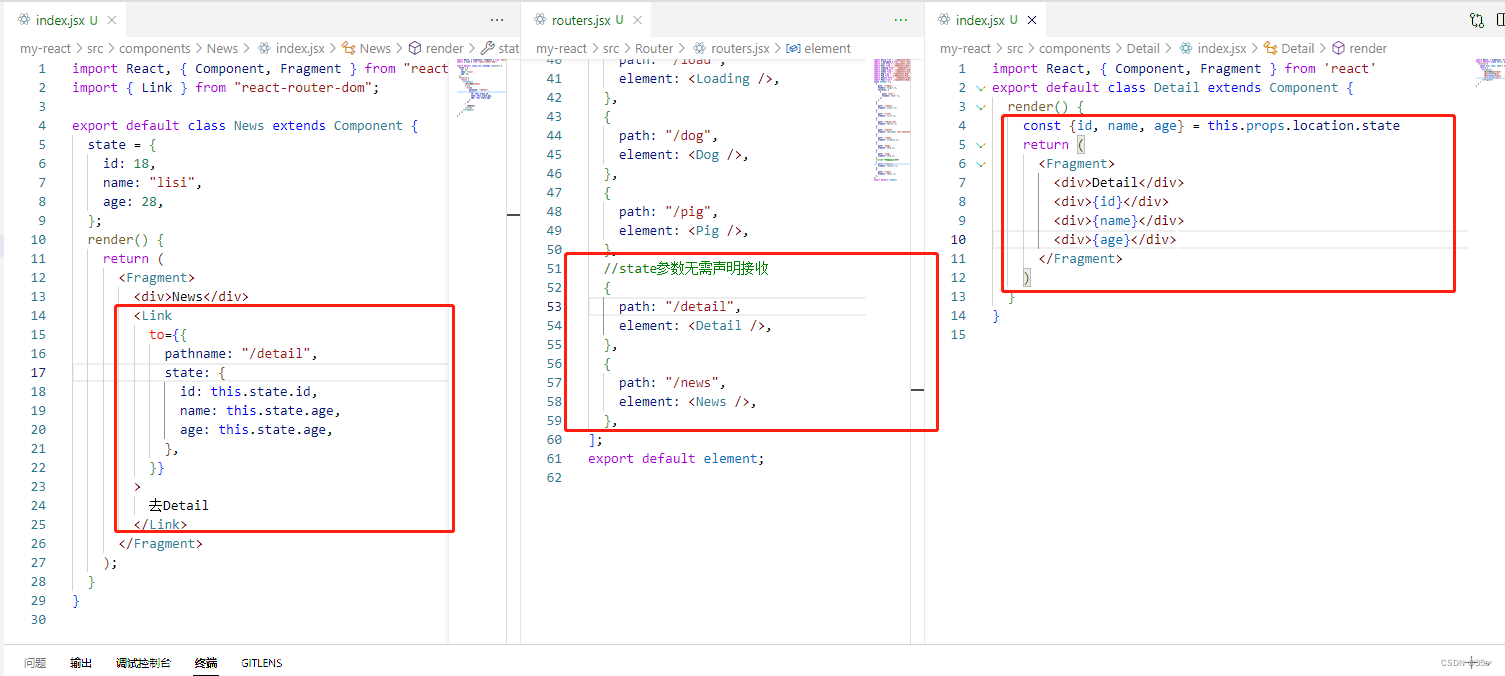 React-Router5-路由组件参数传递_react-router v5 路由跳转携带多个参数-CSDN博客