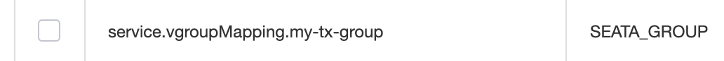 can not get cluster name in registry config ‘service.vgroupMapping.xx‘, please make sure ...