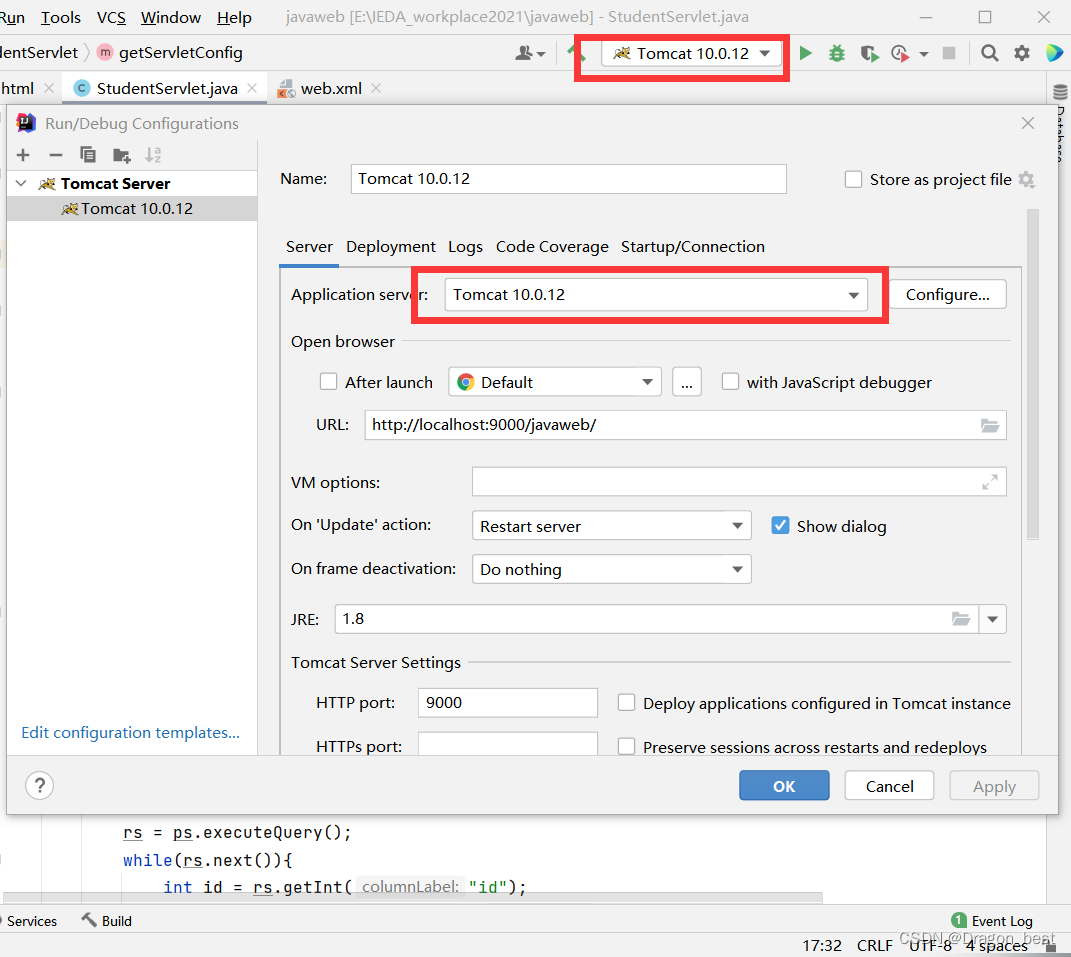 浅浅记录一下自己在IDEA配置Tomcat10遇到的问题_intellij idea 2023无法在setting application server配置 -CSDN博客
