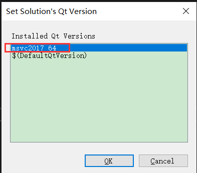 Qt VSTools The following error occurred:There‘s no Qt version assigned to project DPDemo.vcxproj ...