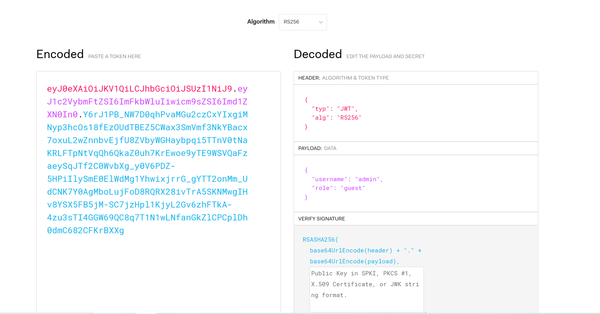 ctfhub 技能树 JSON Web Token 修改签名算法_return jwt::encode($payload,$secret,alg='hs256',he-CSDN博客