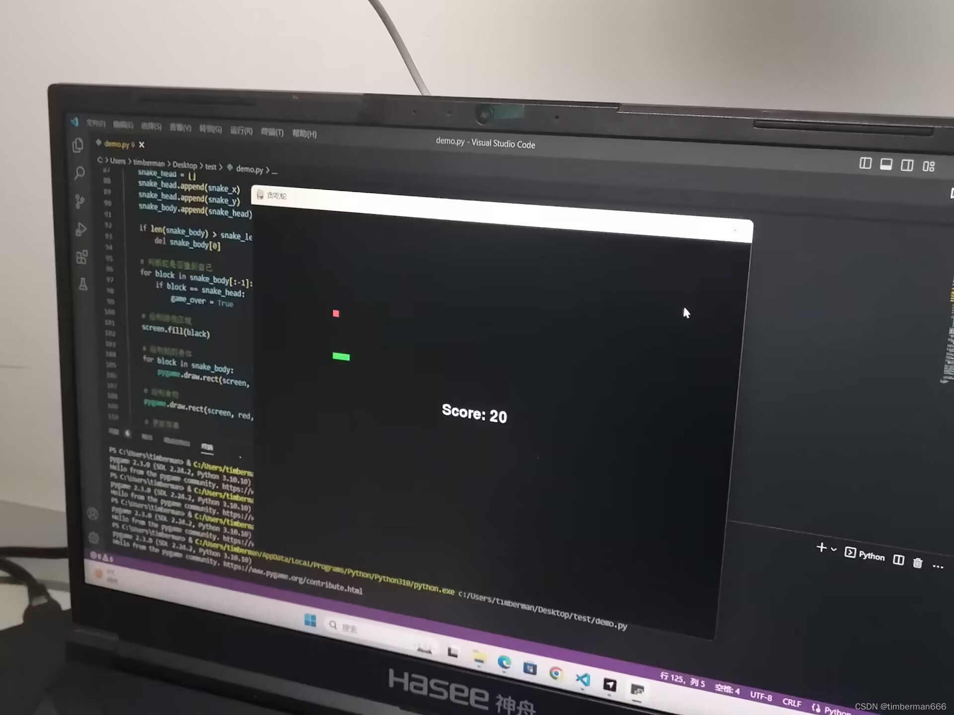 python小游戏——贪吃蛇游戏2.0版本の得分功能实现_pygame显示分数-CSDN博客