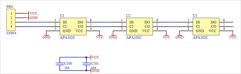 APA102C全彩色LED控制IC
