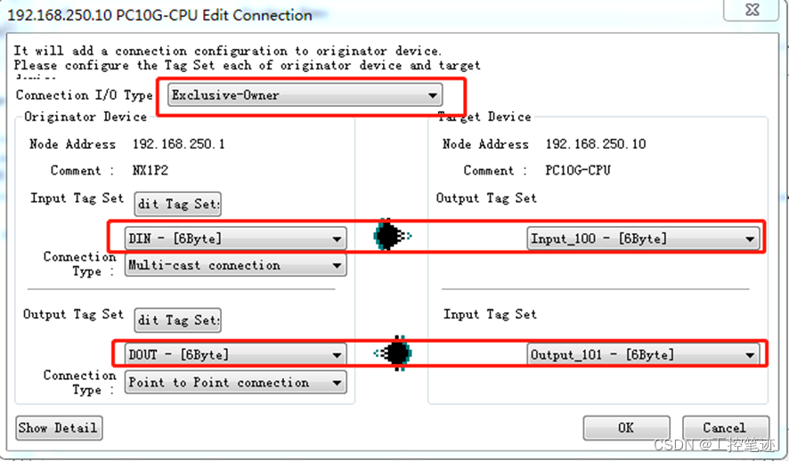 欧姆龙NX102与JTEKT PC10G进行EIP实列ID通信_欧姆龙network configurator教程-CSDN博客