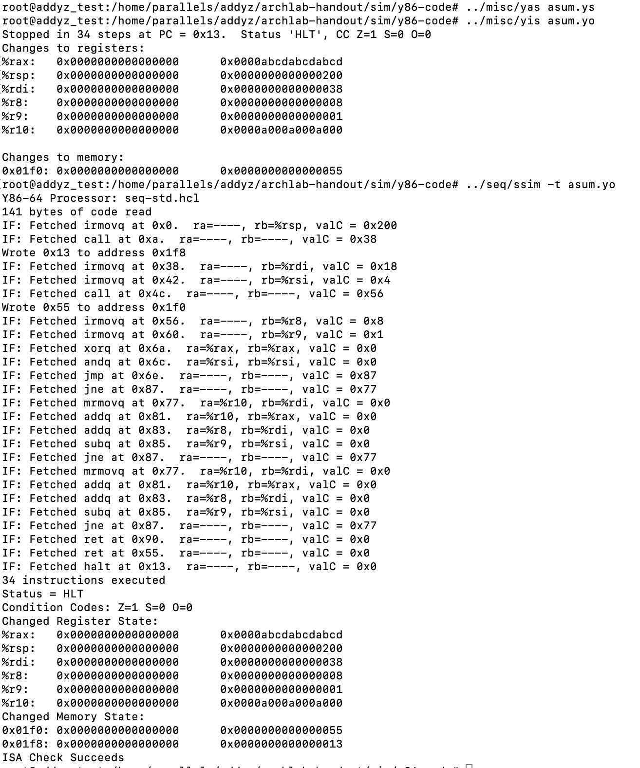 《深入理解计算机系统》Y86-64实验四Architecture Lab环境安装_archlab-handout-CSDN博客