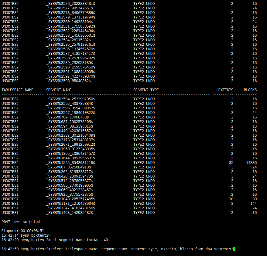 Oracle Space Management - Programmer Sought