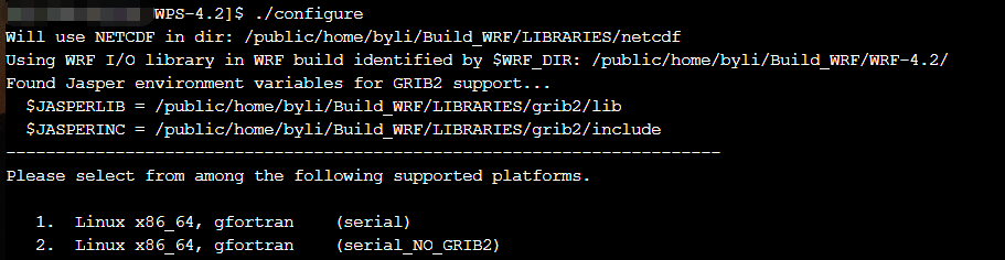 Error: No compiled WRF code found. Please check that the WRF model has been compiledone ...