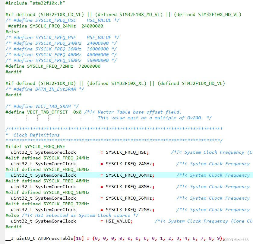 system_stm32f10x.c文件解读-CSDN博客