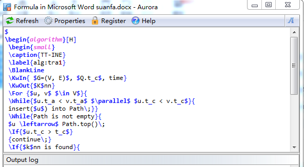 Use The Aurora Plug In To Insert Latex Pseudocode In Word Programmer Sought