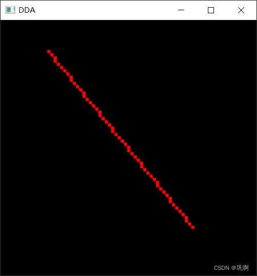 计算机图形学课程实验python——DDA直线生成算法_直线生成算法python实验报告-CSDN博客