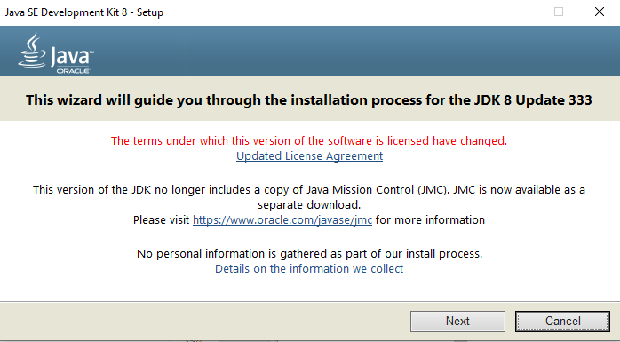 win10安装java8 点击下一步消失 更新的许可协议_java安装下一步没了-CSDN博客