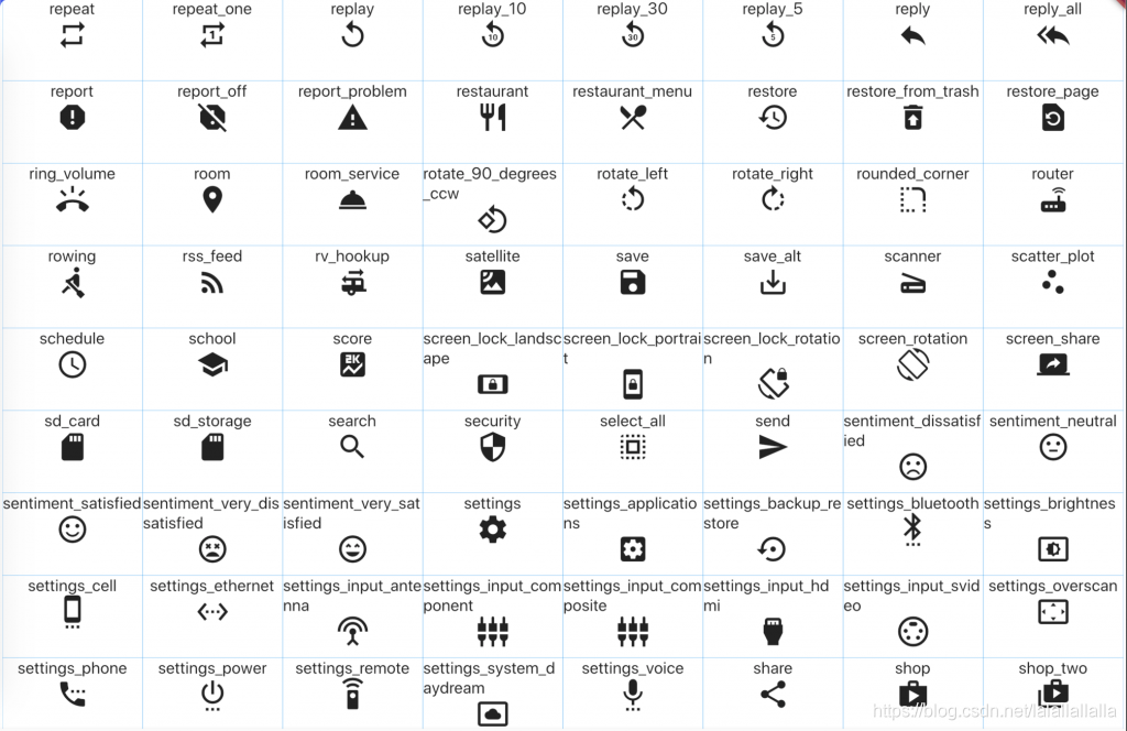 Flutter 系统Icons_flutter icons 叉-CSDN博客