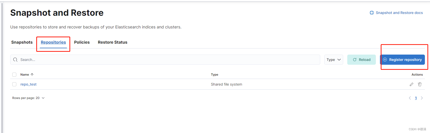 使用kibana 进行elasticsearch 822数据备份kibana里snap备份功能 Csdn博客