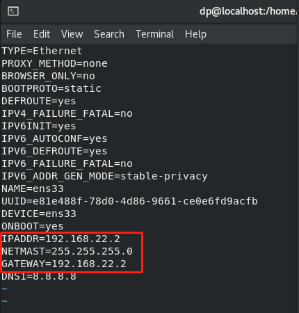 ip地址不能与网关一致，且修改ens33配置文件后需要重新加载reload再up即可，无需重启reboot生效_linux中ens33改变了-CSDN博客