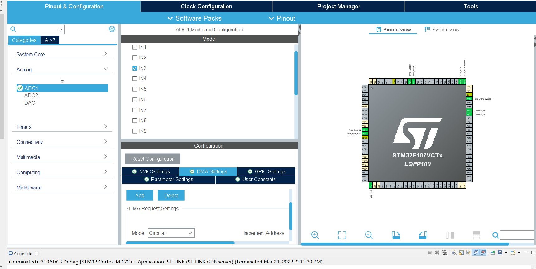 【精选】STM32cubeIDE学习汇总（七）----单/多通道ADC读取电压_hal_adc_pollforconversion_辽G.默语的博客-CSDN博客