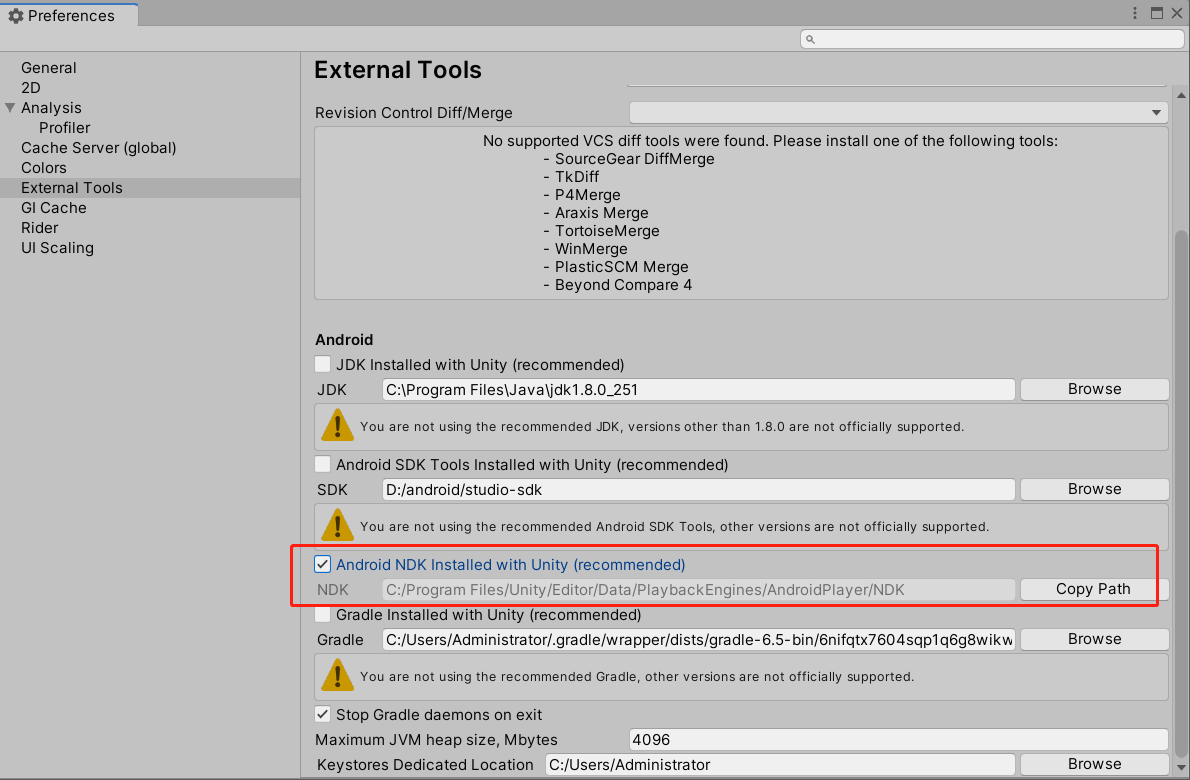 unity 配置 Android 打包环境_at unity.android.gradle.androidmanifest.setfixedwi-CSDN博客
