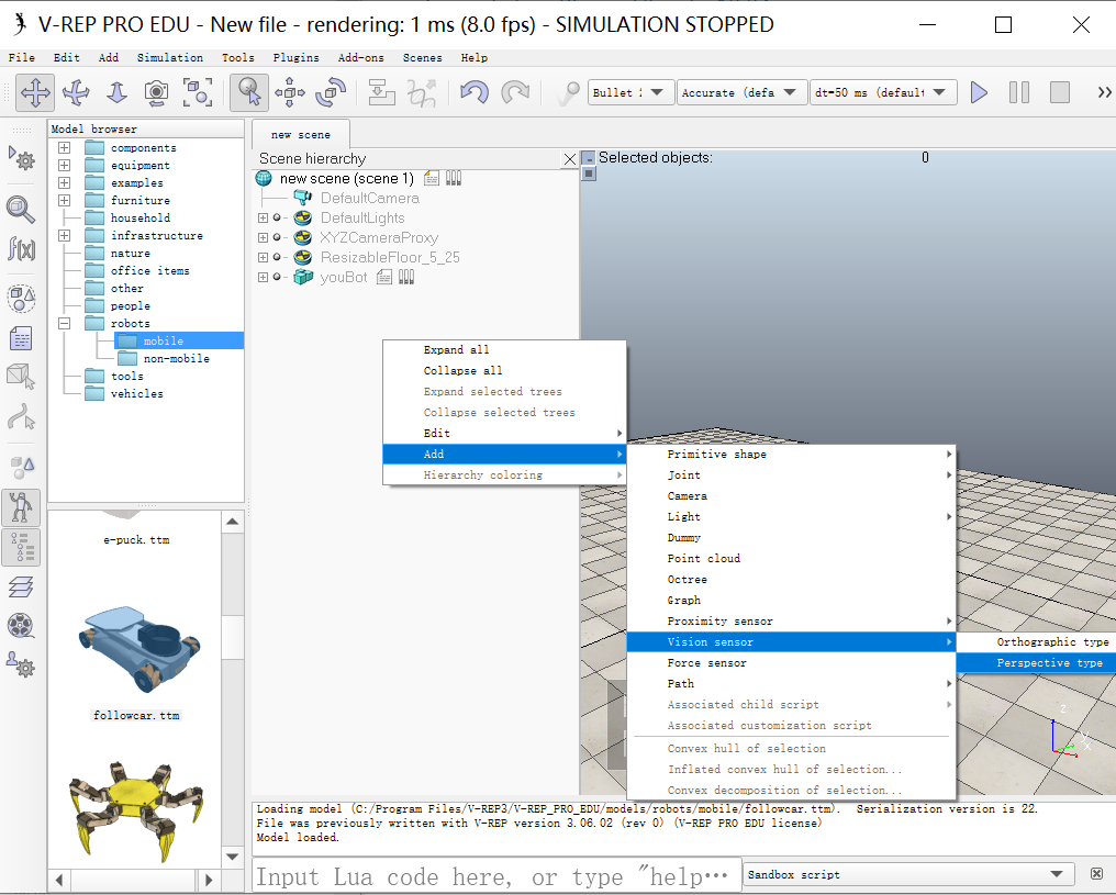 vrep跟踪可视化摄像头创建_vrep组合成一个新的摄像头-CSDN博客
