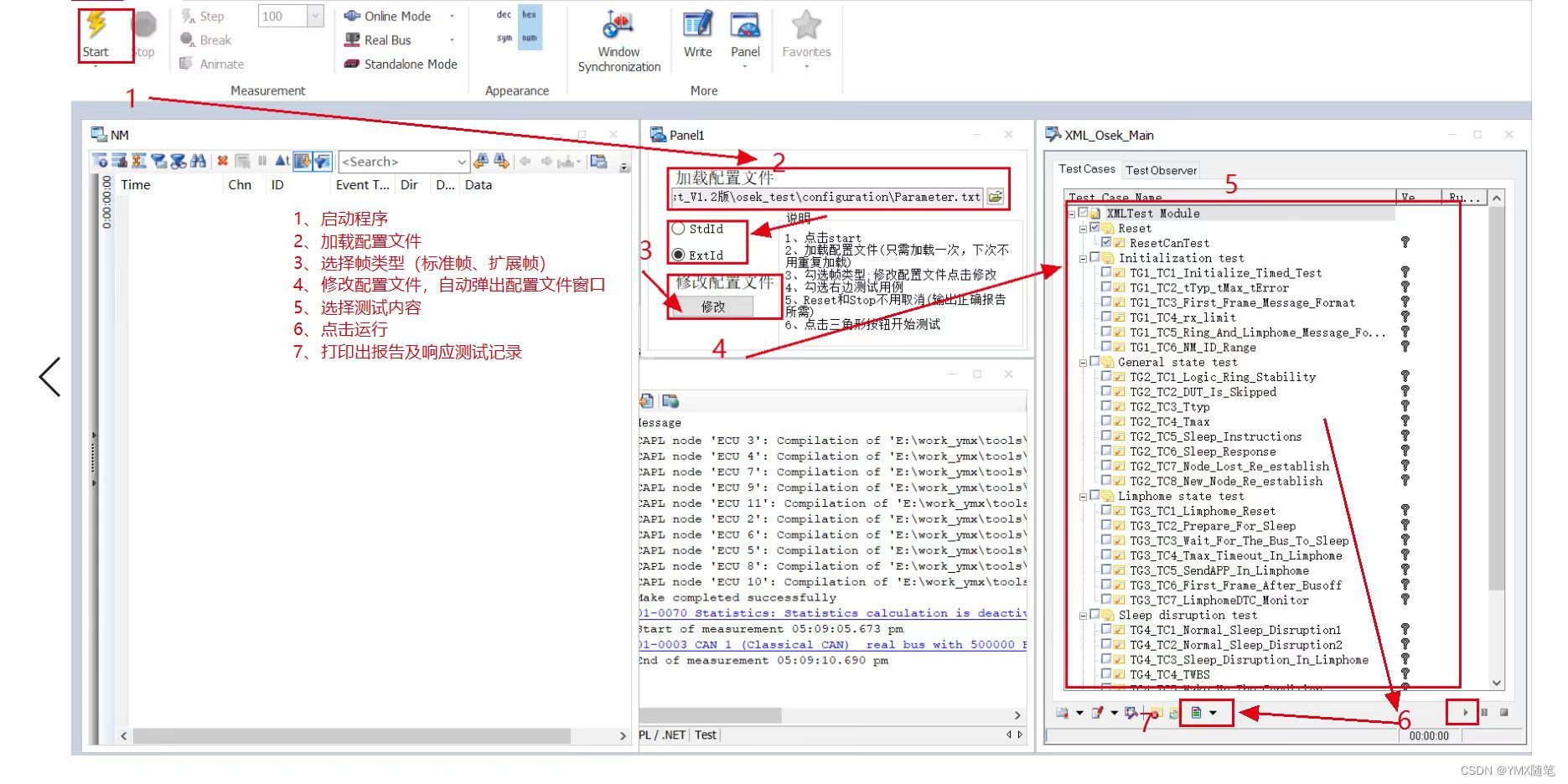 CANOE使用八：自动化测试OSEK网络管理（创建TestModule-搭配Panel界面及使用Capl识别配置文件TXT的自动化测试流程 ...