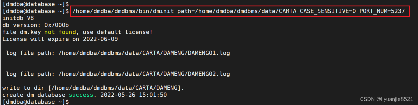 达梦(dm8)数据库服务安装和配置_dm数据库默认密码-CSDN博客