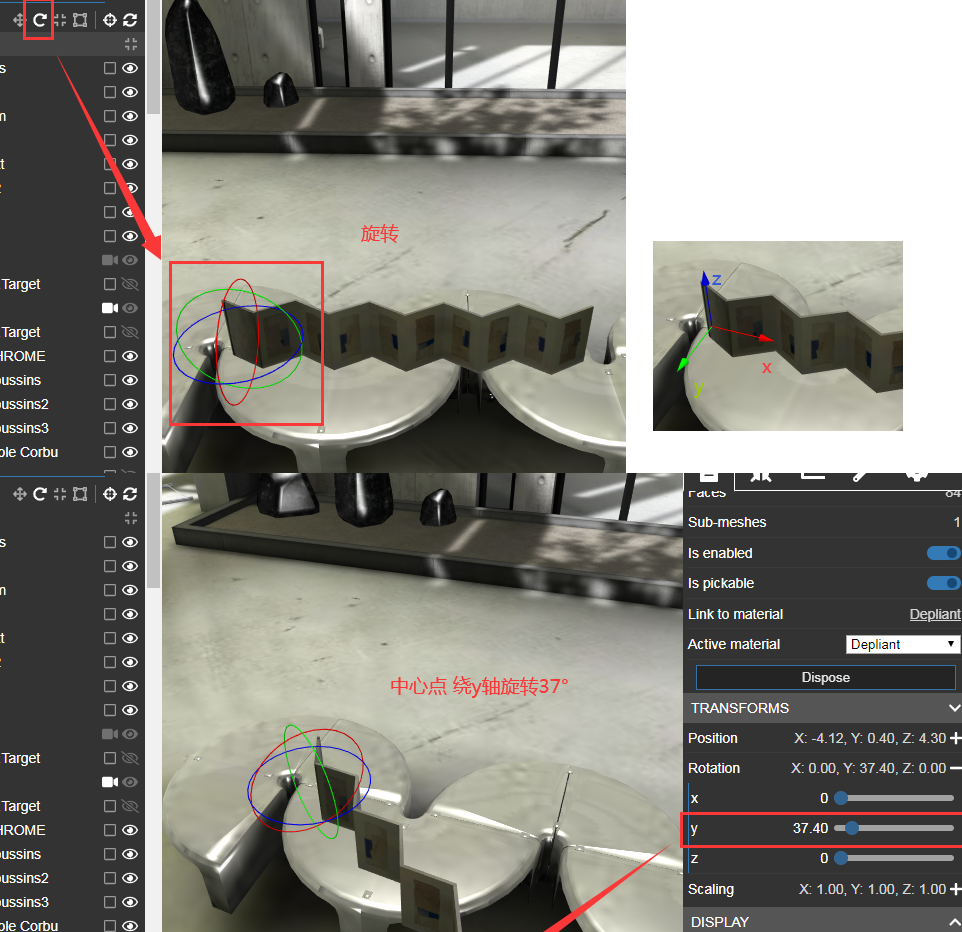 Babylonjs 基础教程与填坑④sandbox+inspector面板中的Mesh类_babylonjs mesh旋转-CSDN博客