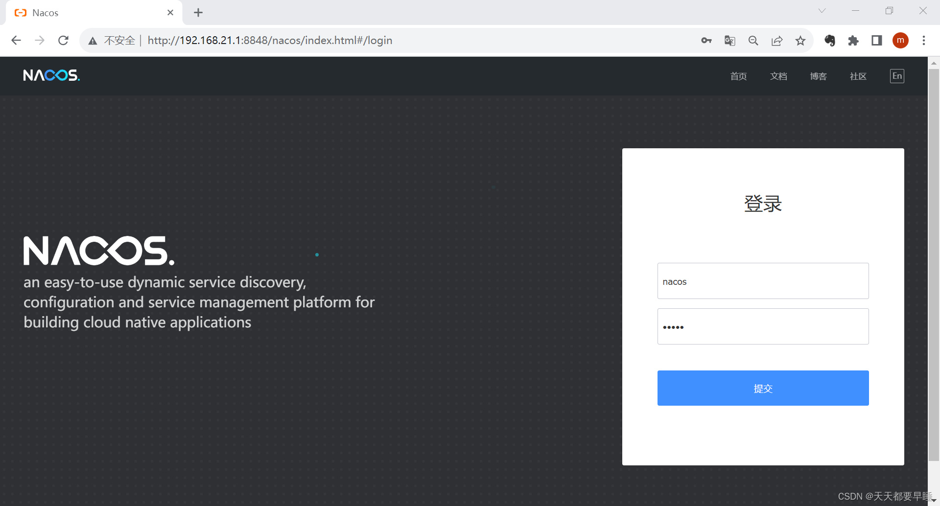 SpringCloud（五）【Nacos】_nacos控制台-CSDN博客