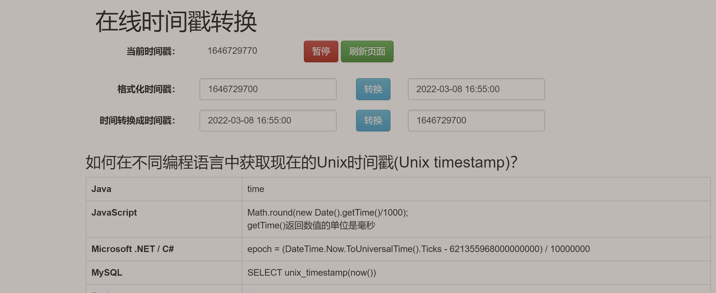 在线时间戳转换工具，纯js 实现 Js时间戳在线 Csdn博客