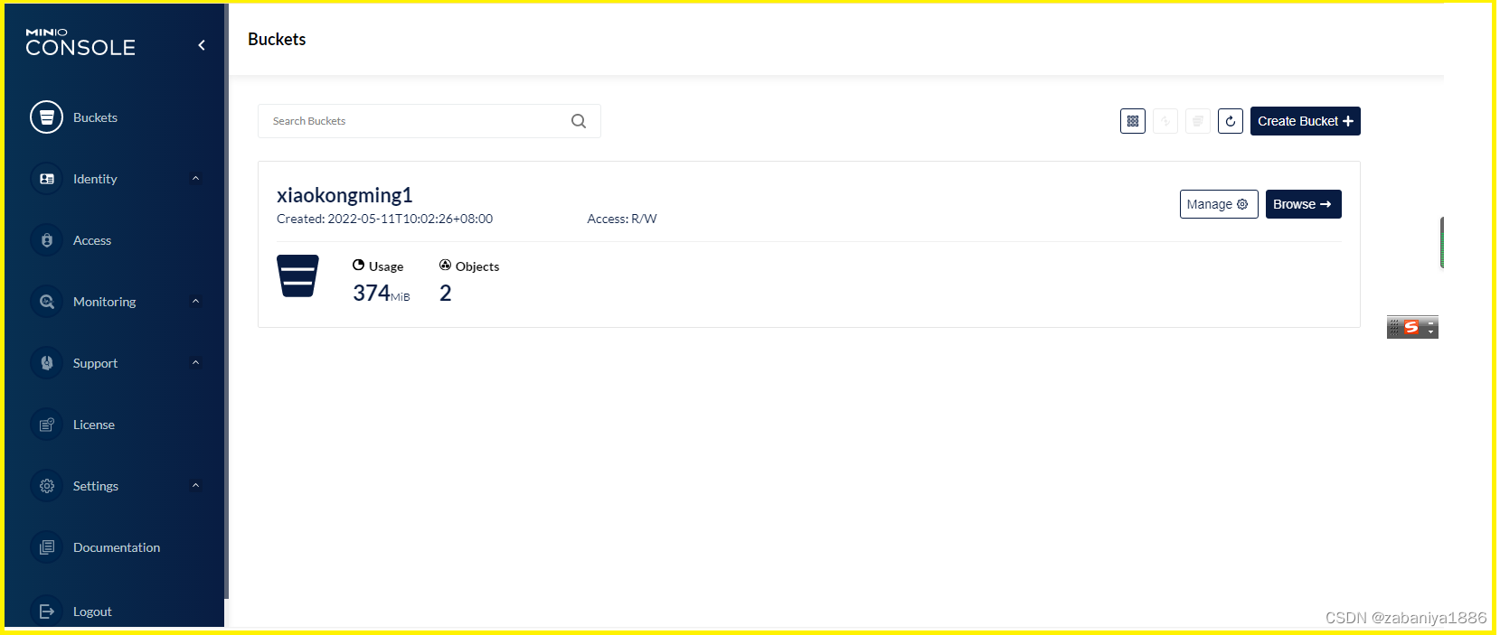 MinIO简易教程_minio教程-CSDN博客