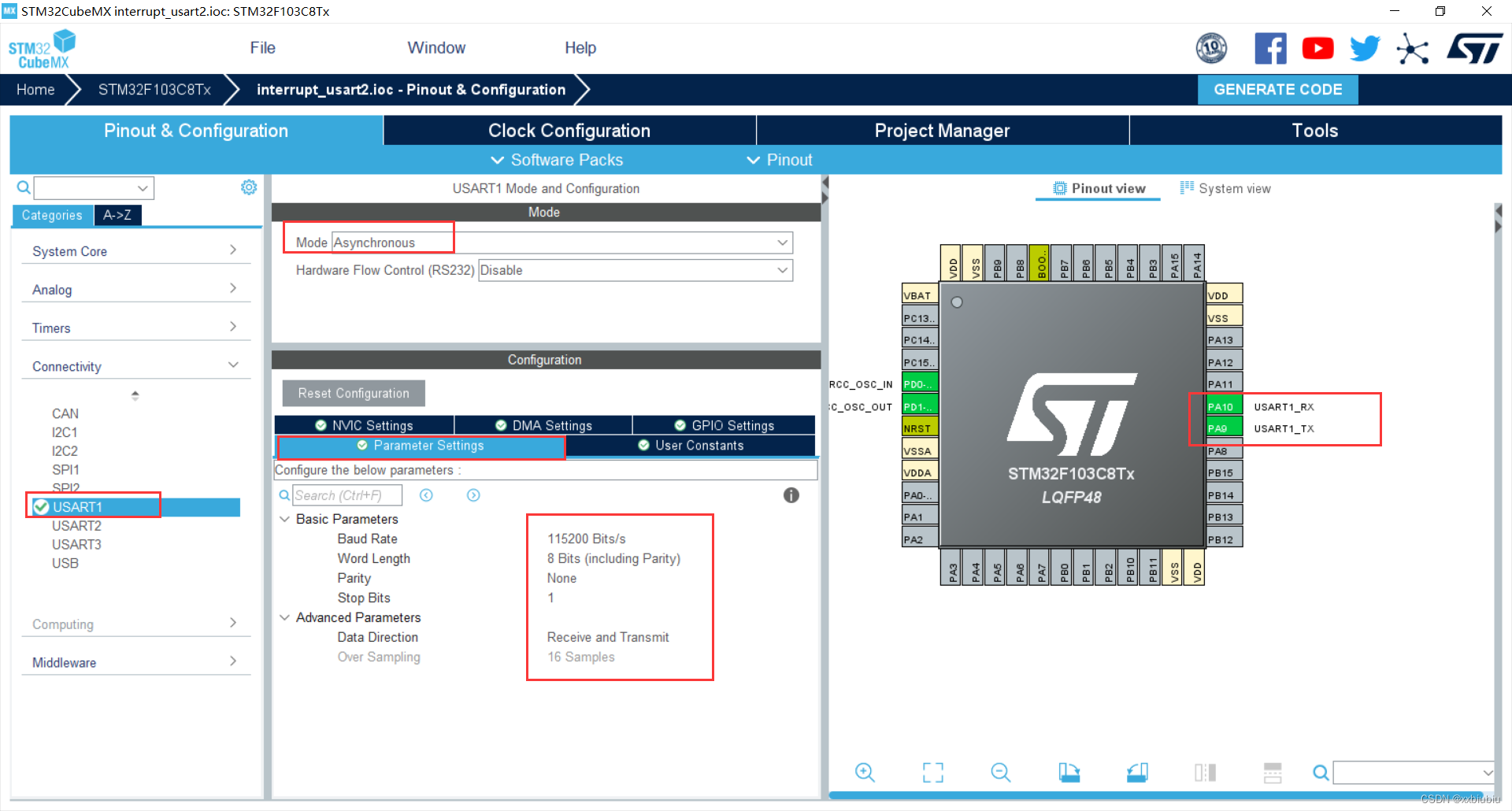 Stm32利用中断实现led亮灭和串口通信的收发stm32 通过串口收发控制led亮灭 Csdn博客