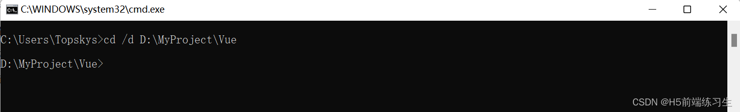 win11之cmd终端输入 cd 转不同盘目的目录命令失效_win11 cd路径失败-CSDN博客