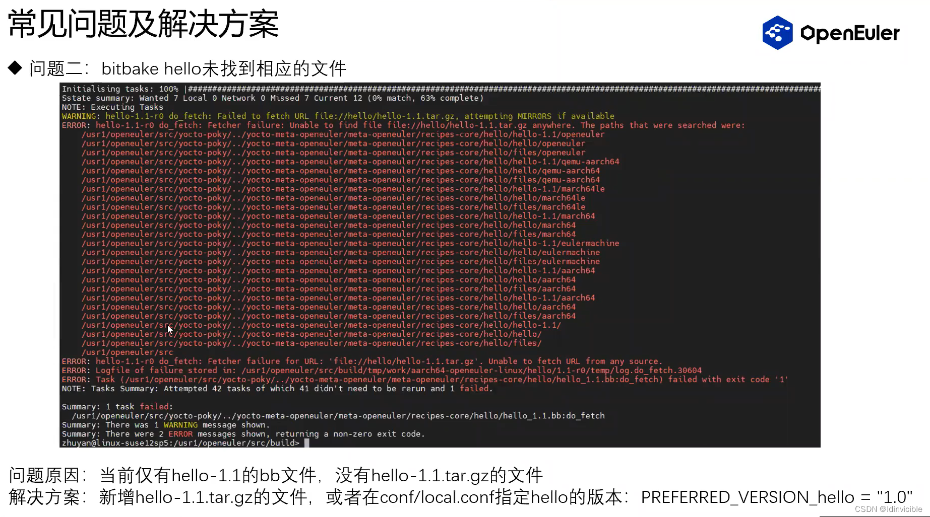 Openeuler Yocto 技术分享第四期：自定义增加软件包支持 2021 12 16openeuler添加包流程 Csdn博客 