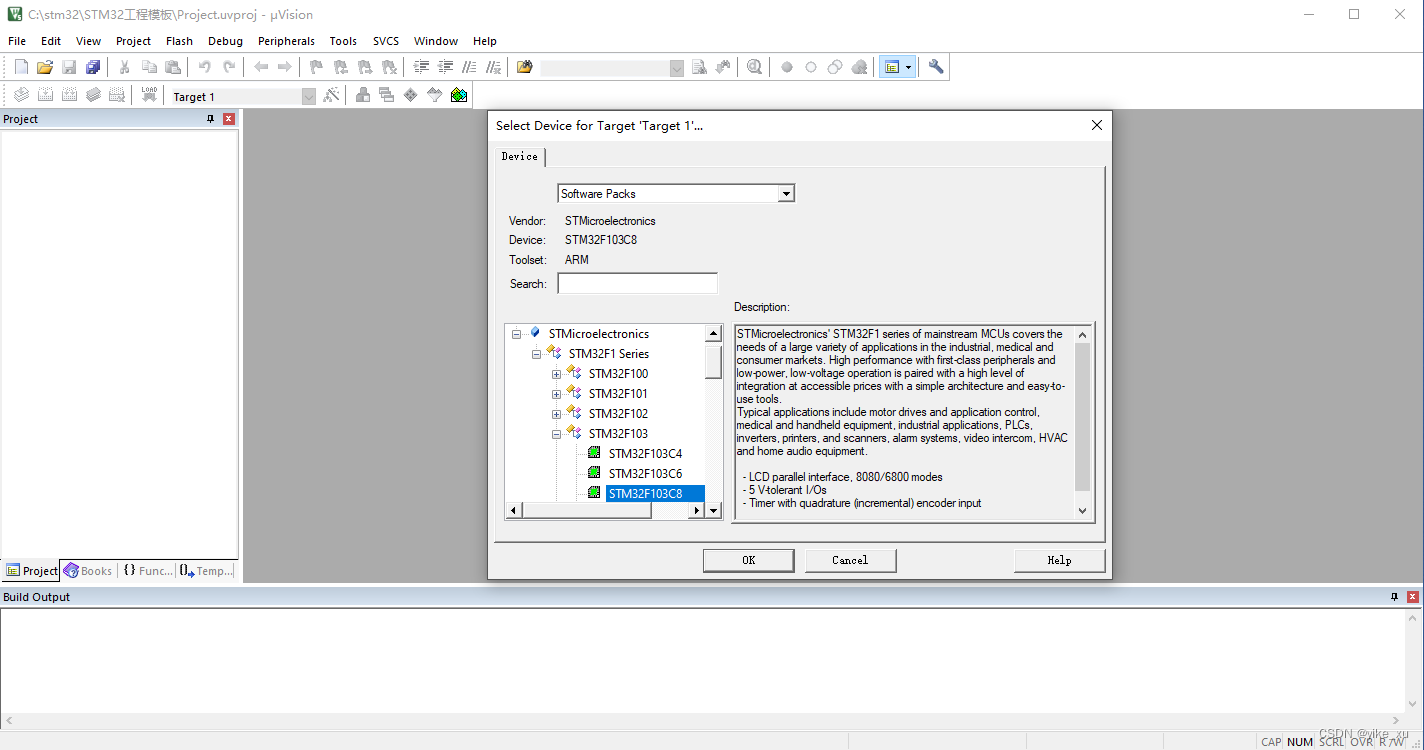 STM32新建基于标准库的工程_keil.stm32f1xx_dfp.2.2.0.pack-CSDN博客