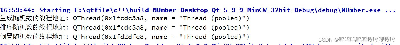利用qt线程池 Qthreadpool Globalinstance Start Work1 Csdn博客