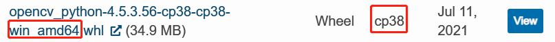 window10-Anaconda-Python3.8 安装opencv-python_opencv与python3.8版本对应-CSDN博客
