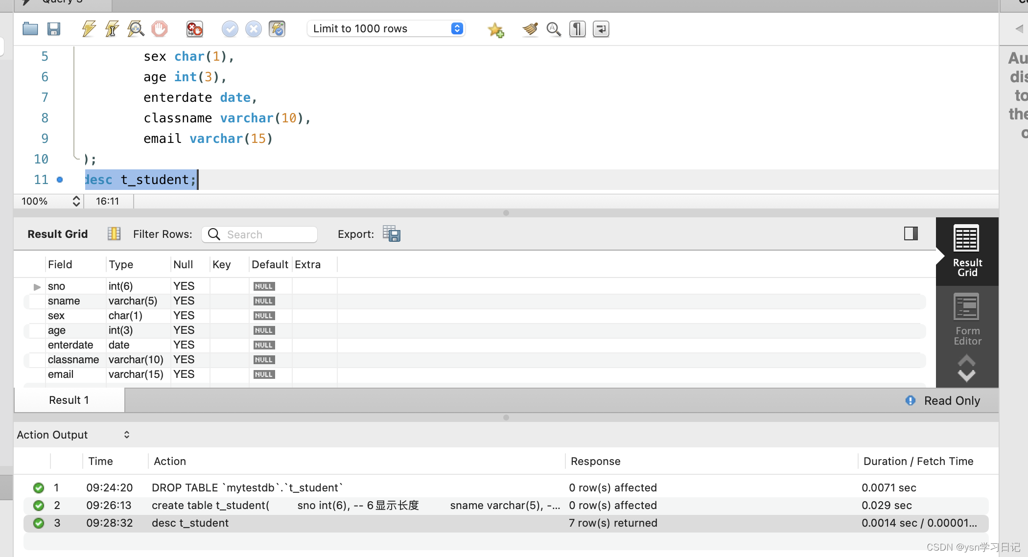 Sql创建数据库表,通过查询(query)sqlquery创建表 Csdn博客