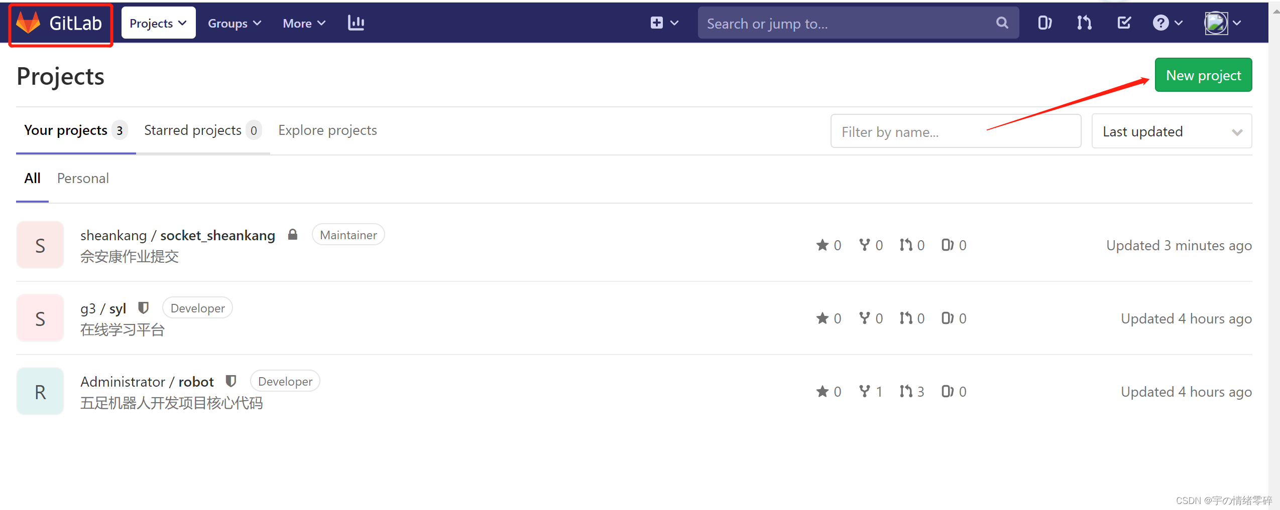 GITLAB操作演示_查看gitlab操作面板-CSDN博客