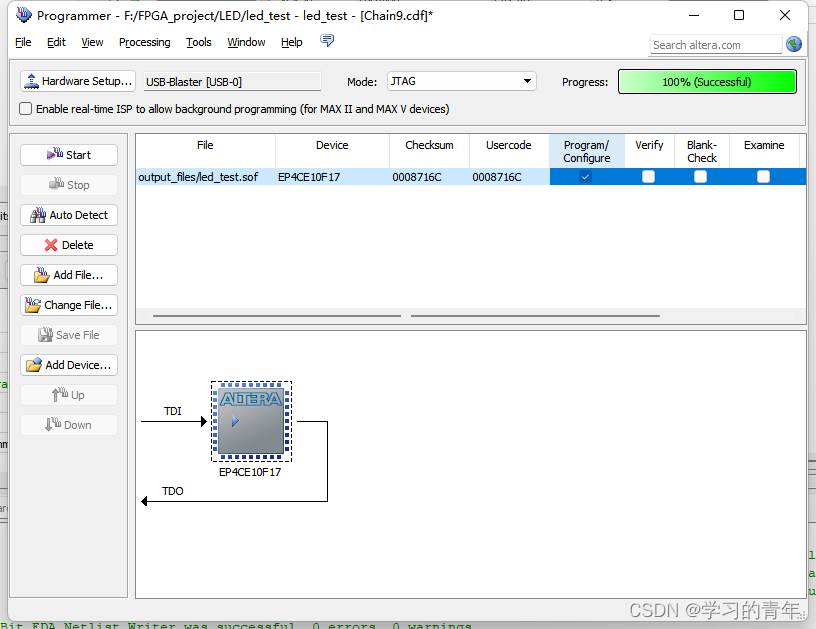 FPGA 点亮第一个LED灯 Quartus 13 +Cyclone 4_quartus prime开发cyclone 4-CSDN博客