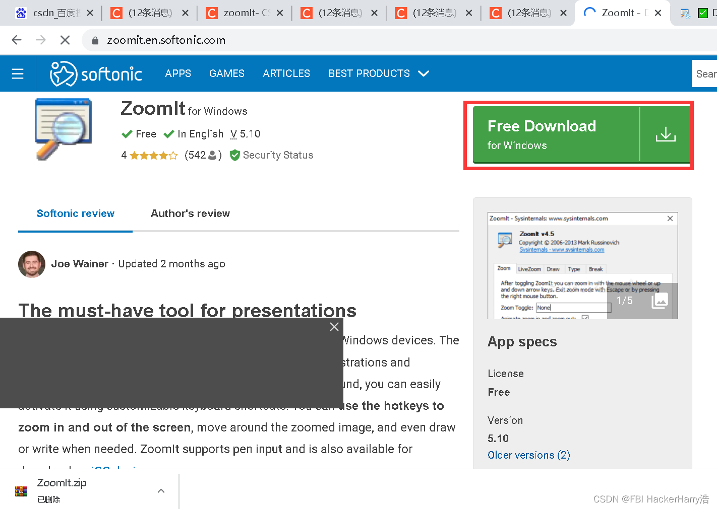 ZoomIt 的安装及使用方法-CSDN博客