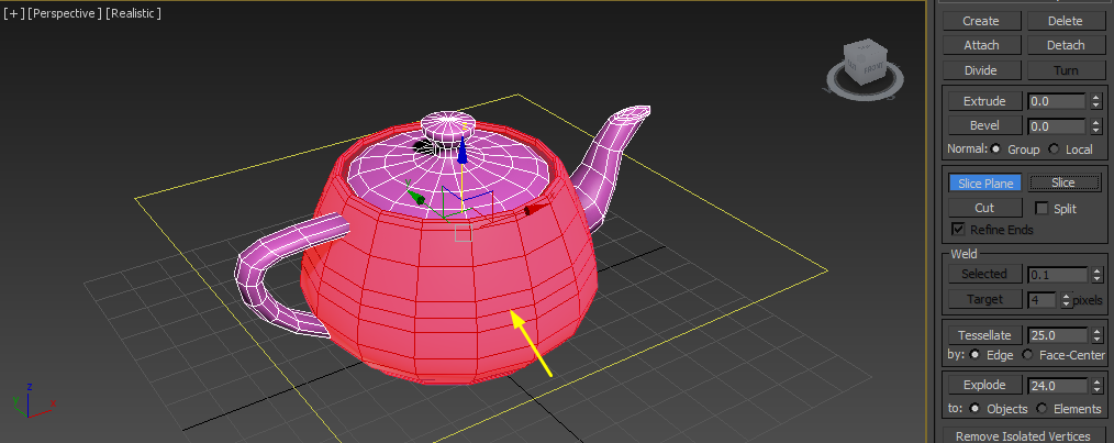 3dmax中slice plane平面切割的用法详细说明演示_3dmax mesh中的 slice plane的使用-CSDN博客